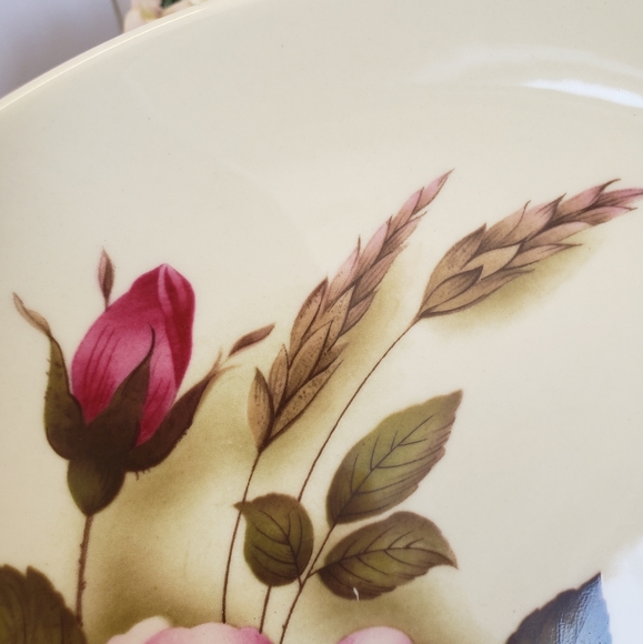 Vintage | Dining | Vintage Gorgeous Pink Rose Platter | Poshmark